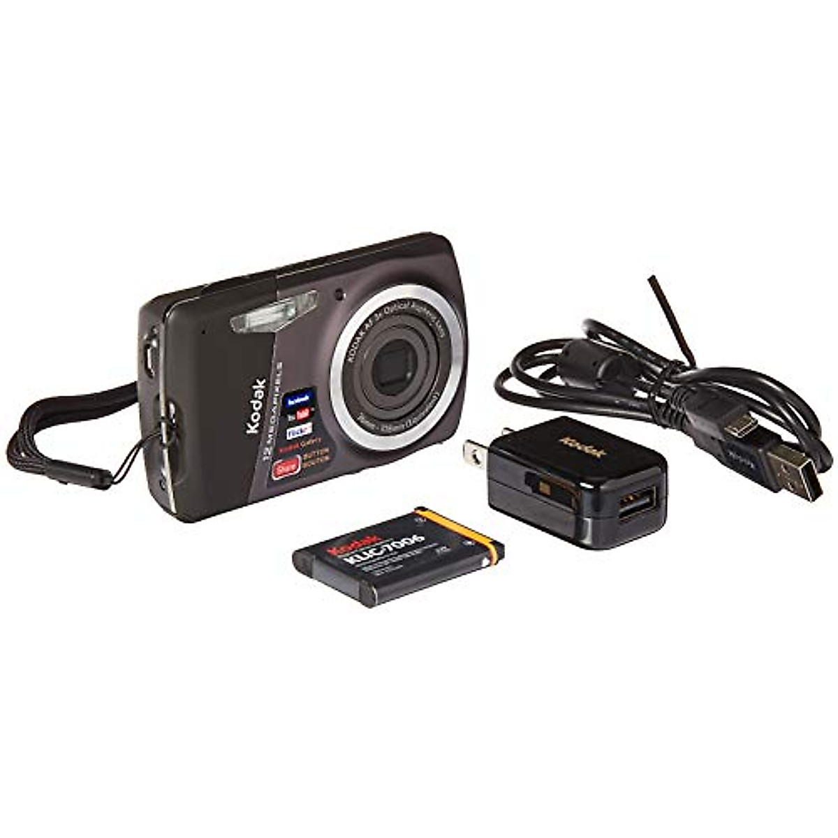 Kodak EasyShare M531 14MP 3x/5x Zoom HD Camera Black