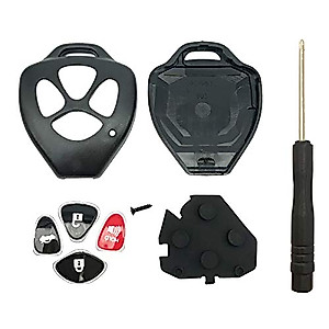 4 Button Replacement Key Fob Cover fits for Toyota Scion TC RAV4 2008-2013 Avalon 2007-2011 Camry 2008-2013 Corolla 2009-2014 Venza Key Fob Case Shell