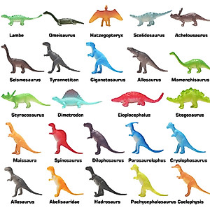 168 Pcs Mini Dinosaur Figure Toys - Realistic Plastic Dinosaur Set for Kids Children Toddler Learning Educational, Goody Bag, Party Supplies, Pinata Stuffers Easter Eggs Easter Basket Filler