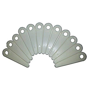 4 Inch Poly Cut Trimmer Blades Compatible with Stihl Husqvarna 12 Pack