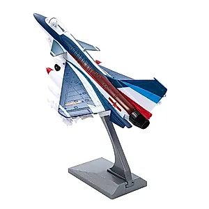 Taktik Metal Airplane Model Kit Blue Stealth Bombers and Fighter Planes Pull Back Aircraft Real Jet Sound Plane Models Toys for Boys, Girls and Adults