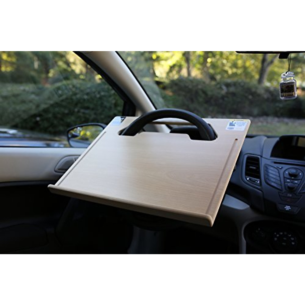 Wheeldesk Executive Size (18 1/2" x 14 1/2") Car Table – E-book & Notepad Vehicle Desk - Mobile Office - Steering Wheel Mountable Desk - Portable Automobile Desk For Laptop Computer/iPad - Car Tray