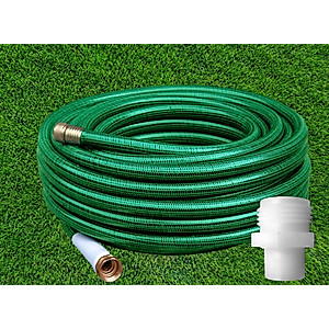 Little Giant GH-1/2, 1/2-inch FNPT x 3/4-inch Male GHT Garden Hose Adapter for Pond, Utility and Small Submersible Pumps, White, 599023