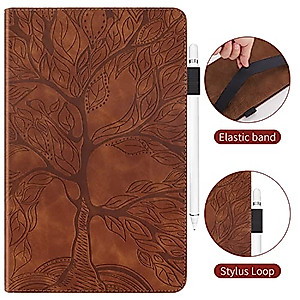 Tablet PC Case Compatible With Samsung Galaxy Tab A8 10.5-Inch 2021 (SM-X200/X205/X207) PU Leather Case Flip Wallet Protective Cover Tree Of Life Tablet Case Card Slot Tablet PC Cover Protective Cover