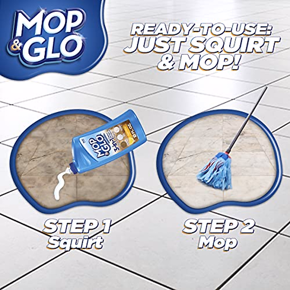 Mop & Glo Multi-Surface Floor Cleaner, 32 fl oz (Pack of 6)