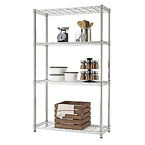TRINITY 4 Tier Stainless Steel Wire Shelving Max weight 635kg