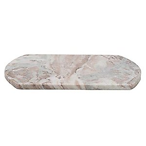 Creative Co-Op Marble Cheese, Buff Color Cutting Board, 12" x 8"