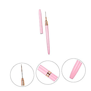 FRCOLOR Nail Art Drawing Pen Pinceles Para Acrilico Uñas Pinceles Para Uñas Acrilicas Pedicure Tools Rhinestone Dotting Pen Liner Brush for Nails Nail Liner Pen Nails Brush