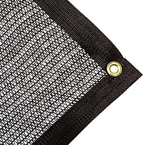 Be Cool Solutions 60% Black Outdoor Sun Shade Canopy: UV Protection Shade Cloth| Lightweight, Easy Setup Mesh Canopy Cover with Grommets| Sturdy, Durable Shade Fabric for Garden, Patio & Porch 12'x12'