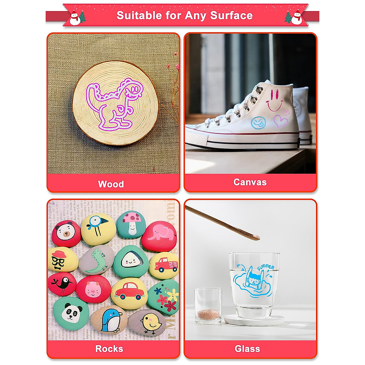 Shimmer Markers Metallic Outline Pens, 12 Glitter Markers for Tween Girls Christmas Gifts Birthday Stuff 4-18, Stocking Stuffers for Kids, Teen Girl Gifts Trendy Stuff, Cool Art Craft Supplies Kit