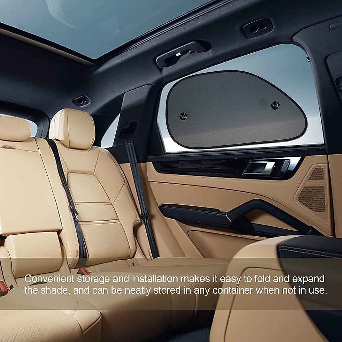 2 Pack Car Side Window Sun Shade, Glare and UV Rays Protection for Your Child, with Sun UV Protection, Reduce Damage from Direct Bright Sunlight and Heat Universal Car Window Shade