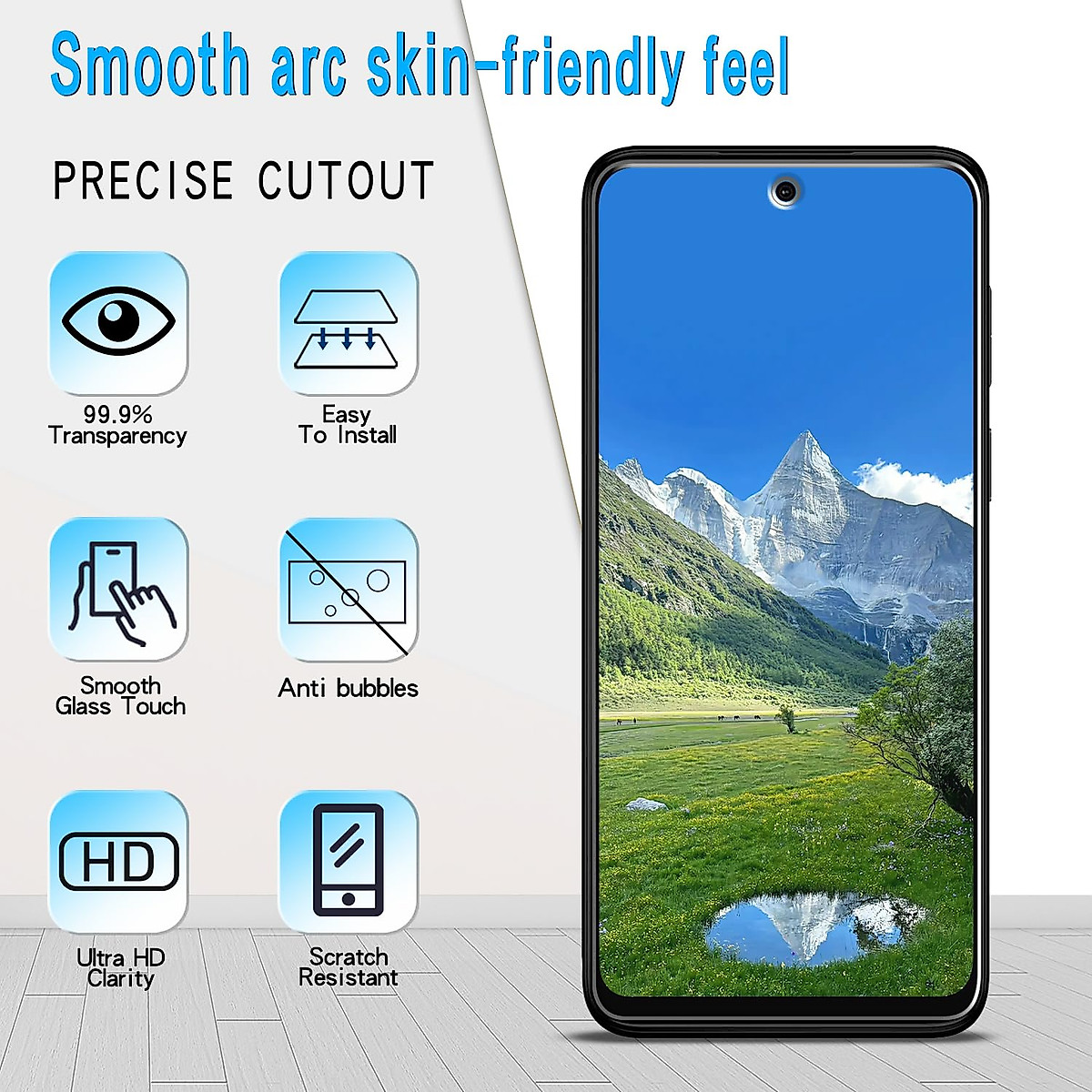 Slanku (3 Pack) Screen Protector for Motorola Moto G 5G 2023 Tempered Glass, Anti Scratch, Bubble Free, Easy to install