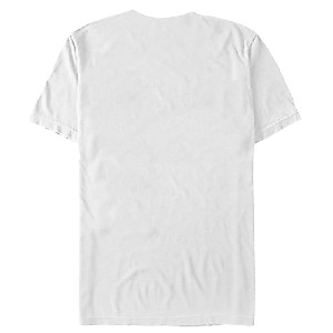 Disney Men's Characters Crew Crop T-Shirt, White, X-Large