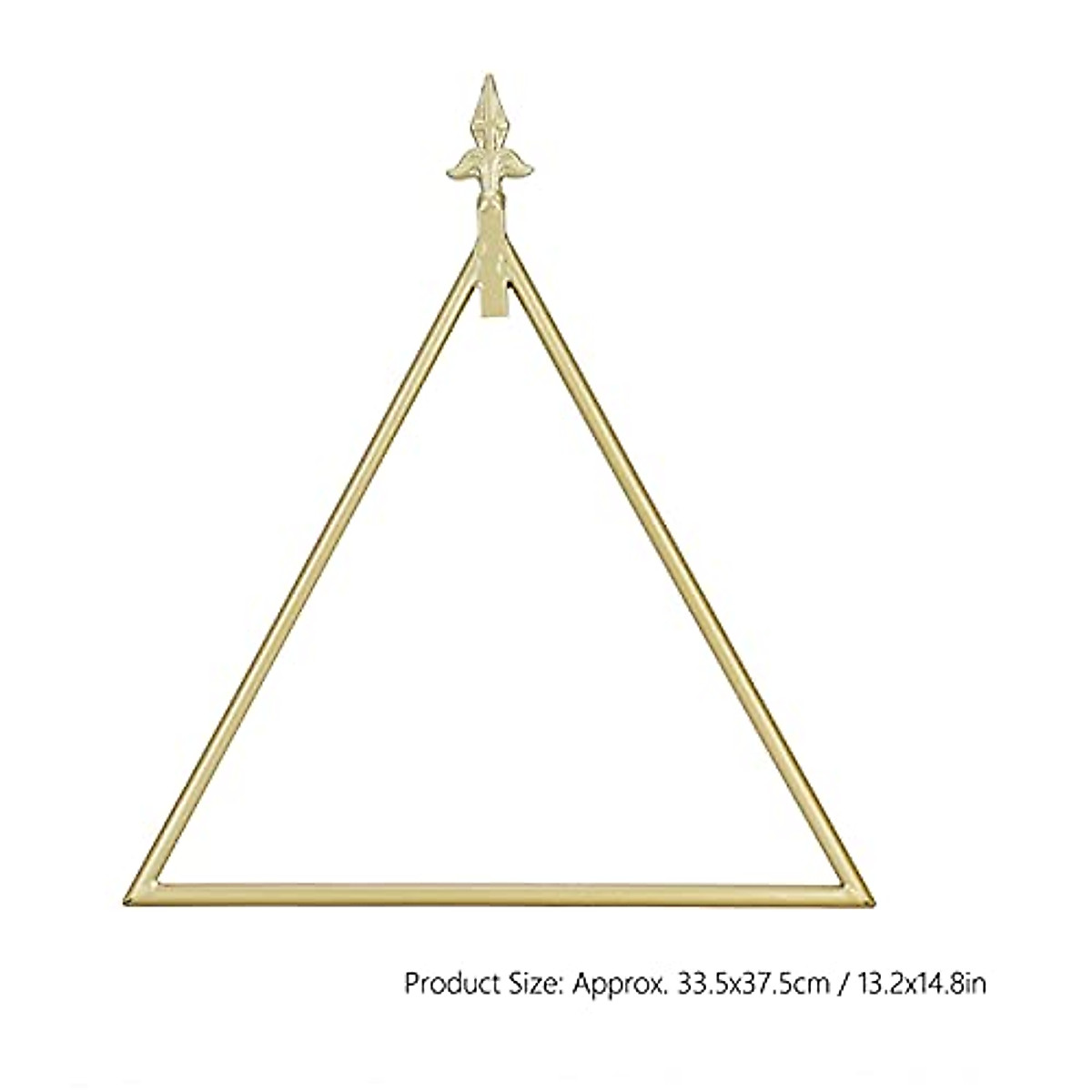 Towel Holder, Hand Towel Ring, Triangular Towel Rack Storage Hanger for Bathroom Toilet Kitchen Storage, Wall Mounted (Gold)