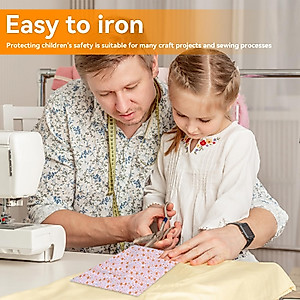 14Pcs Cotton Craft Fabric, Quilting Patchwork Fat Quarter Bundles Quilt Sewing Orange Floral Fabrics for Craft DIY, 25x25cm