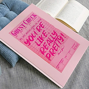 Miontszia Preppy Pink Funky Canvas Wall Art, Trendy Inspirational Quotes Aesthetic Decor Poster,you're Like Really Pretty Picture Decor,for Girls Bedroom Dorm bathroom Picture 12x16in Unframed