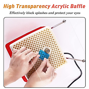 BAOJIAFU Stained Glass Grinder 65W Portable Glass Grinder 4200r Mini DIY Grinding Tool Kit with 5/8" and 1" Grinding Bit for Glass Ceramic and Other Brittle Hard Materials