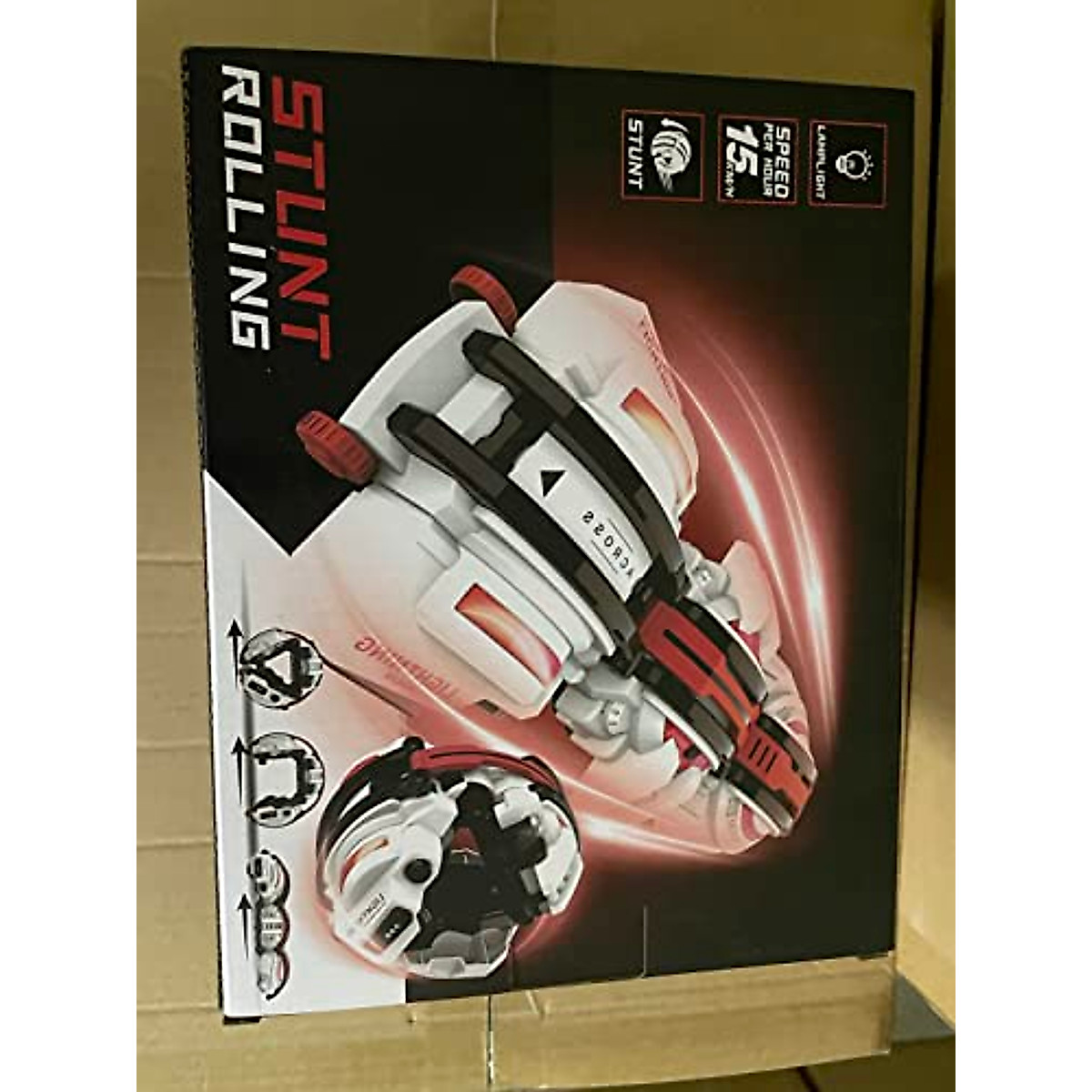 BAZADER RC Cars with LED Lights - Remote Control Car Snake 360° Roll Toys, Birthday for Kids Age 7 8 9 10 11+ Year Old, 2 Batteries 30+min, Indoor/Outdoor Toys for 6-12 yr Teen Boys