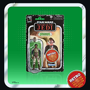 STAR WARS Retro Collection Lando Calrissian (Skiff Guard), Return of The Jedi 3.75-Inch Collectible Action Figures, Ages 4 and Up (F7277)
