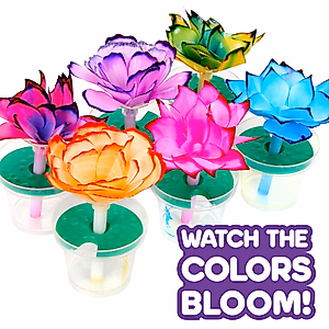 Crayola Paper Flower Science Kit, Color Changing Flowers, Gift for Kids Ages 7, 8, 9, 10