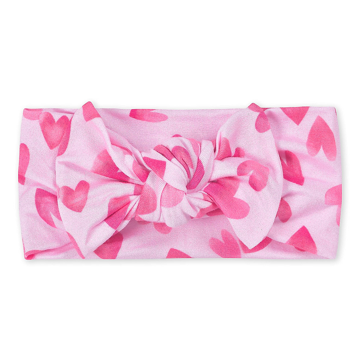 Gerber Baby Girls and Boys Buttery Soft Headband with Bow with Viscose Made from Eucalyptus, Heart Felt, One Size