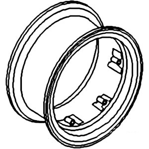 Reliable Aftermarket Parts Our Name Says It All One New 10" x 28" Rear Rim With Six Loops Fits Ford Models 2N 8N 9N