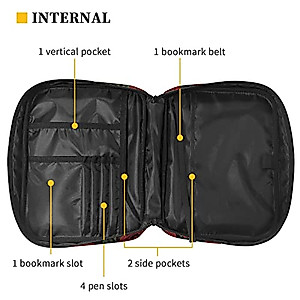 SCRAWLGOD Funny Cat Print Bible Cover Carrying Book Case for Women Girls Bible Bag Bible Protective with Handle and Zippered Pocket