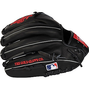 Rawlings | HEART OF THE HIDE TRADITIONAL Baseball Glove | Right Hand Throw | 12" - Two-Piece Solid Web | Black