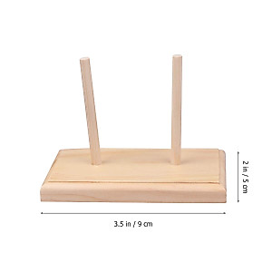 1pc Embroidery Line Tool Holder Hair Braiding Tools Quilting Spool Wood Embroidery Thread Holder Wooden Thread Holder Wooden Spool Organizer Thread Embroidery Bamboo Conical