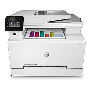 HP Color Laserjet Pro M283fdw Wireless All-in-One Laser Printer, Remote Mobile Print, Scan & Copy, Duplex Printing (7KW75A), White, Model:7KW75A#BGJ (Renewed)