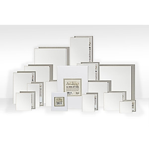Creative Mark ArtBites Canvas Textured Boards 5-Pack - 2.3mm Stock Board Mounted Mini Canvases for Painting, Sketching, Printing & More! - 5x7