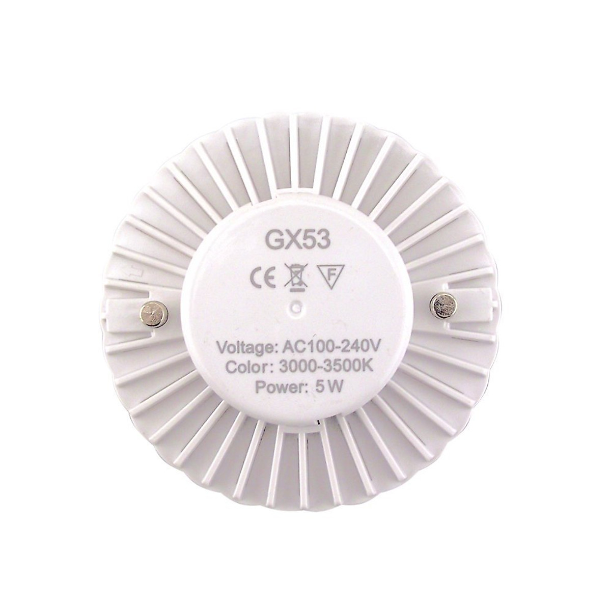 Bonlux Gx53 LED Bulb 5W, Gx53 LED Light Bulb Warm White Gx53 Under Cabinet Lights Gx53 LED Puck Light for Cabinet, Ceiling Lighting, Showcase, Exhibition, Shop Showroom Lighting (Pack of 4)