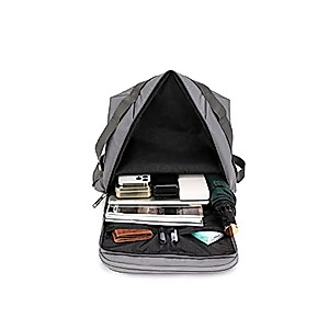 BE SMART Lightweight Laptop Backpack 15.6 INCH Computer Work bag with Shockproof computer compartment,Soft & Durable Casual Daypack for men & women,business,work,daily use and gifts(Grey)