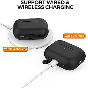 Case Design for Apple AirPods Pro 2nd Generation 2022 Version Case Soft Silicone Cover Shockproof Case Solid Color Simple Style Anti-Fall Case for Airpod Pro2 Case with Carabiner Ring (Blue)