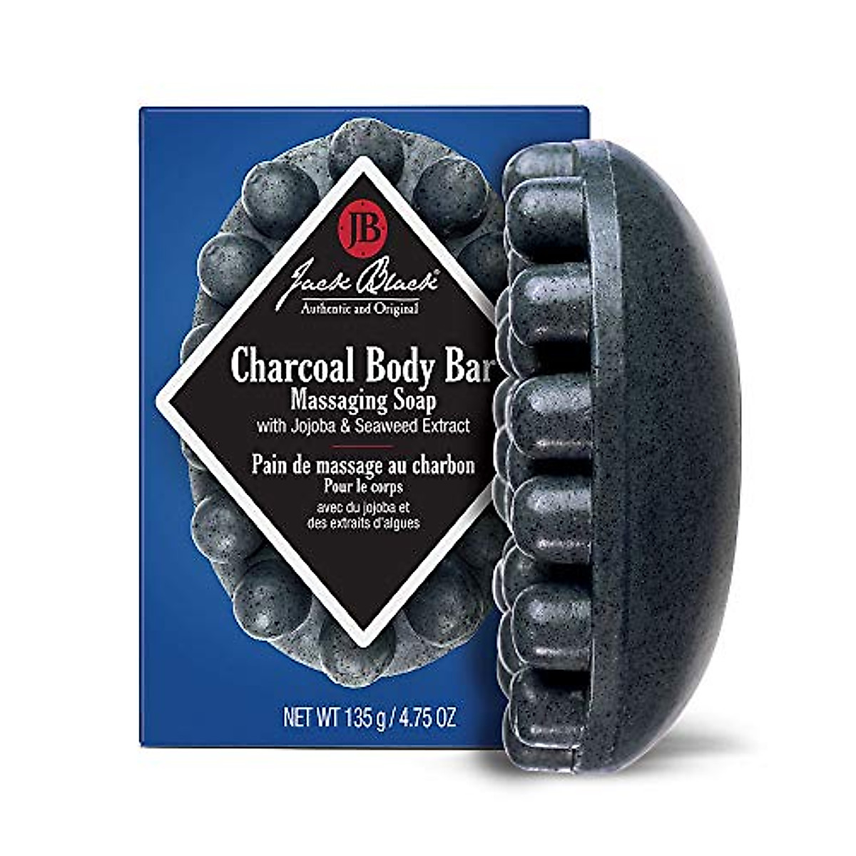 Jack Black, Charcoal Body Bar Massaging Soap, 4.75 oz