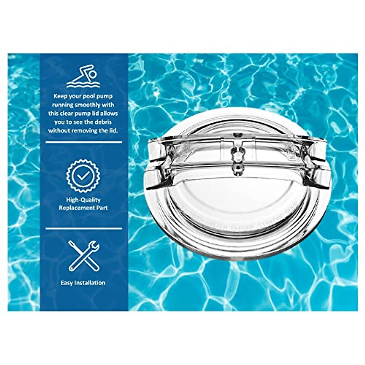 New JSP Pool Pump Replacement Threaded Lid Compatible with Hayward Super II 2 SPX3100D