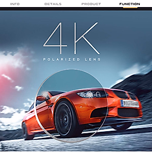 RoShari Mens Sports Polarized Sunglasses UV Protection Fashion Sunglasses for Men Fishing Driving Aluminum Magnesium Frame Ultra Light (Black-Blue)