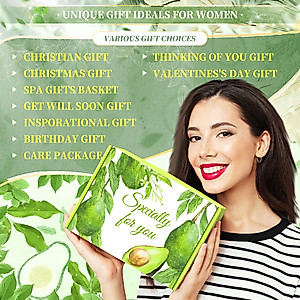 Avocado Care Package For Women, Self Care Gifts for Women, Avocado Themed Birthday Gift Baskets for Women Get Well Soon Gift Thinking of You Gifts Female Friendship Gifts Care Gifts