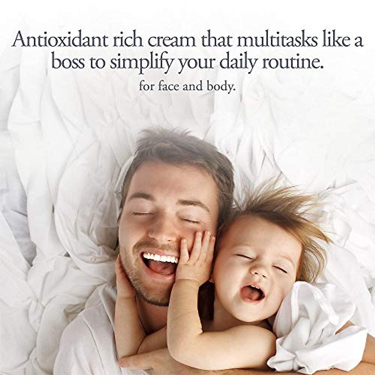 Wash with Water Plant Therapy Vegan Anti-Wrinkle Face & Body Butter Creamy Moisturizer with Enhanced Hydration and Antioxidant Support For All Skin Type, Petroleum Free, Steroid Free, 7oz, Unscented