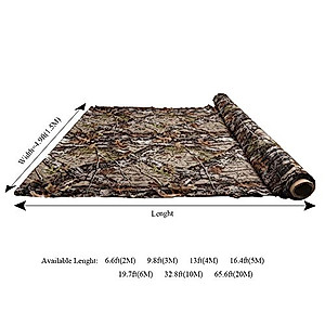 Tongcamo Hunting Blind Material, Camo Netting for Outdoor, Photography, Camping, Concealment, Disguise, Sunshade, Covers