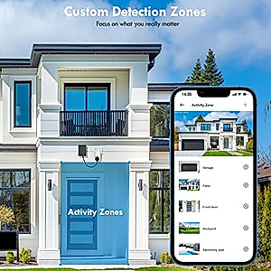 Poyasilon Solar Security Cameras Wireless Outdoor, 3MP 2K FHD Outdoor Camera Wireless 2.4G Wi-Fi 355° View Pan Tilt Security Cameras with AI Motion Detection, Siren, Two-Way Audio (2 Pack)