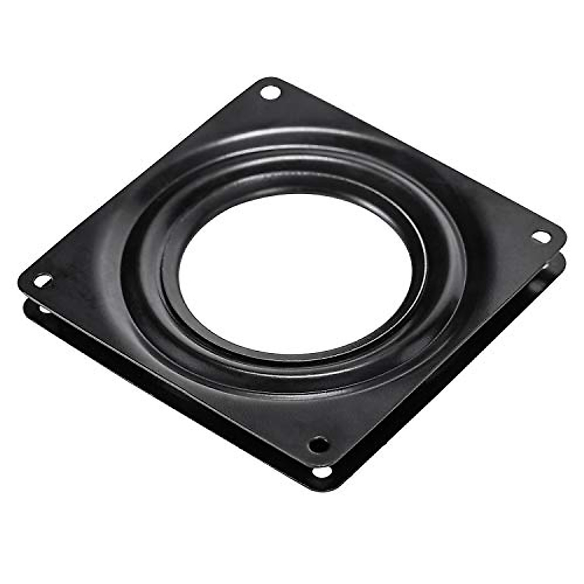 Amoyland 4 Pack 4-Inch Lazy Susan Turntalbe Bearings Rotating Plate,Lazy Susan Hareware 5/16 Inch Thick Swivel Plate for Rotating Bookshelf, Serving Trays, Kitchen Storage Shelf