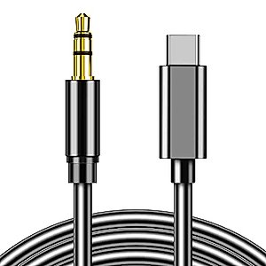 USB C to 3.5mm Audio Aux Cable, USB C to 3.5mm Headphone Audio Stereo Cord Car Aux Cable Compatible with Google Pixel 7/7Pro/6/5/4/4XL/3XL, Galaxy S23/S23 Ultra/S22+/S21/S21+/S21FE/Note 20/Note 10+