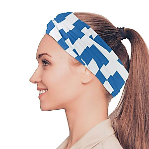 CHLBOJ Greek Flag Headband Scarf Bandana, Muffler, Neck Gaiter, Magic, Facemask Collars