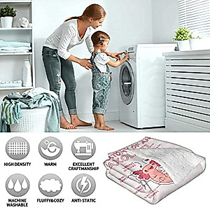 Anatomy of an Axolotl Blanket Throw, Mexican Salamander Flannel Fleece Blanket Perfect Axolotl Lover Gift, Lightweight Soft Animal Blanket Suit for Sofa Bed Couch Travel 40"x30" XS for Pet