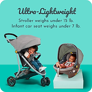 Century Stroll On 3-Wheel 2-in-1 Lightweight Travel System – Infant Car Seat and Stroller Combo