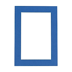 11x14 Mat Bevel Cut for 9x12 Photos - Acid Free Royal Blue Precut Matboard with Backing Board and Crystal Clear, Self Seal Photo Mat Bag - for Pictures, Photos, Framing - 4-ply Thickness