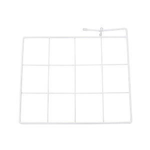 Household Essentials Metal Wire Shelf Dividers for Closet Organization, Set of 2, White