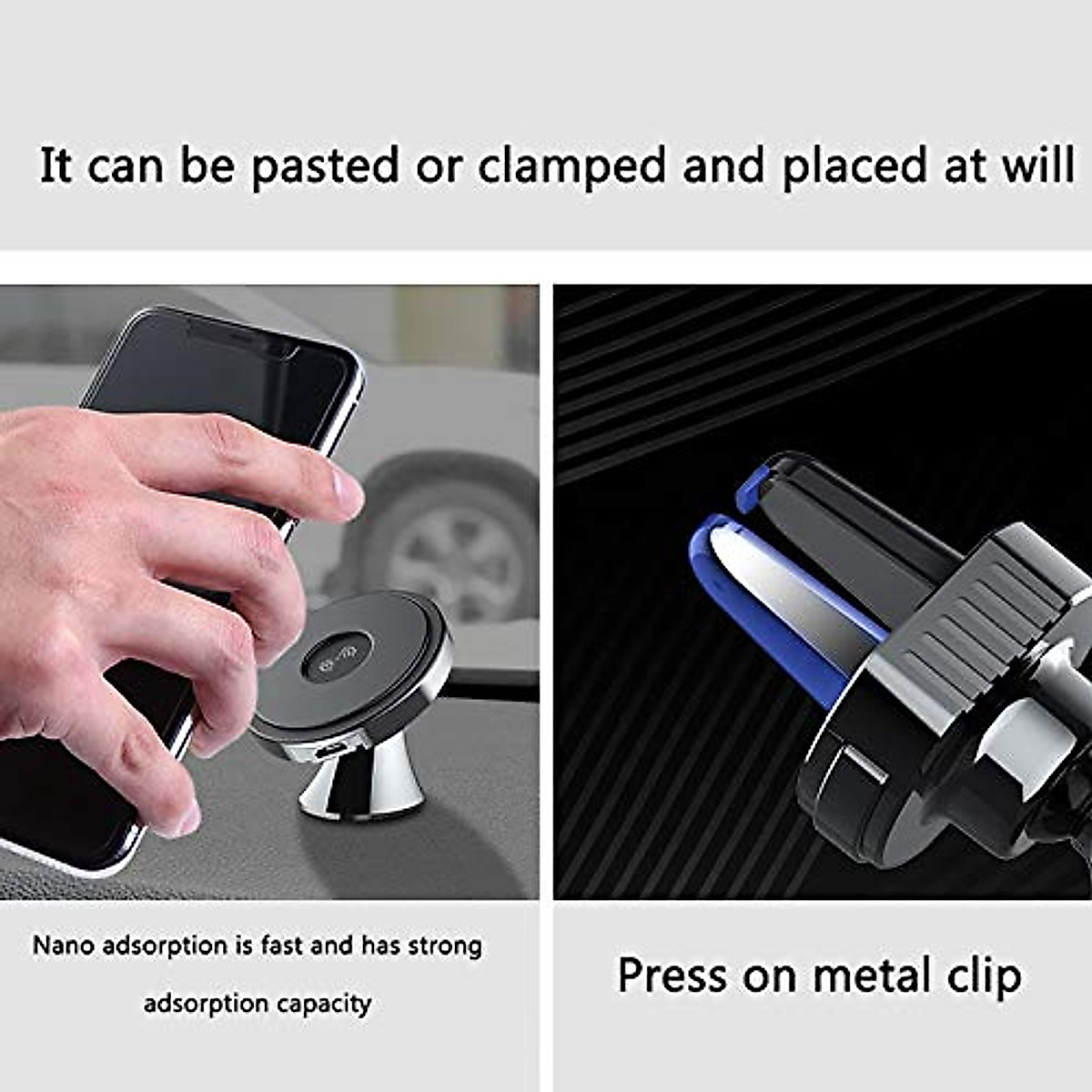 #00eW3e 10W Fast Qi Wireless Car Charger for 12 Car Wireless Phone Holder Charger