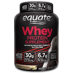Equate Smooth Vanilla Whey Protein 2lbs